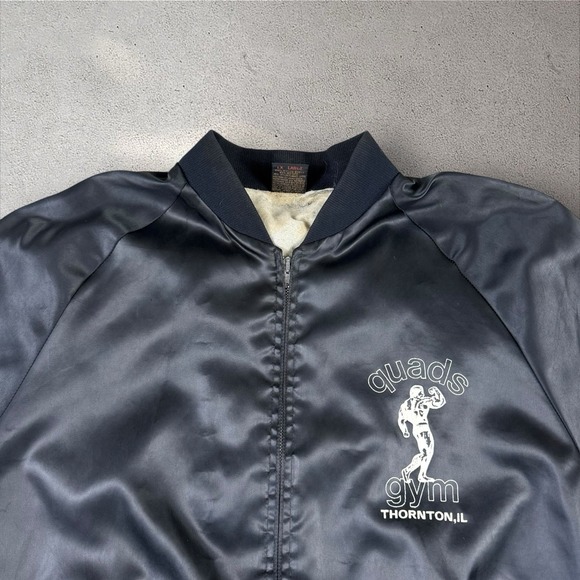 Aristo-Jac | Jackets & Coats | Vintage Quads Gym Satin Jacket Mens Xl ...